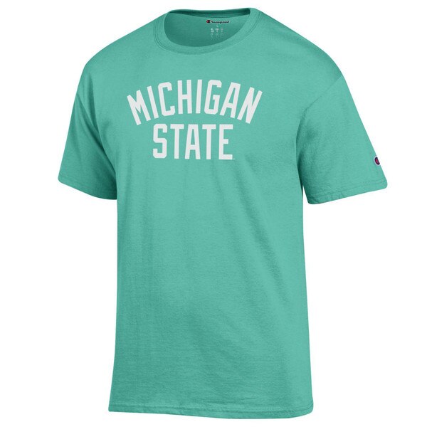 Champion Michigan State Spartans Sea Green T-Shirt | Michigan State ...